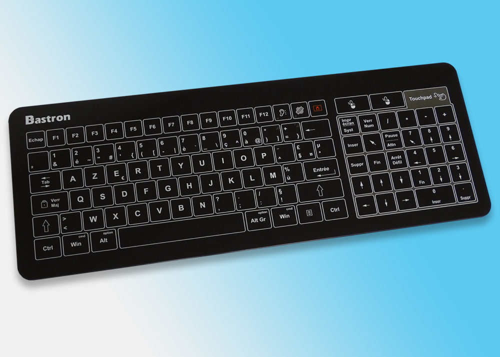 B45-USB le clavier tactile capacitif filaire en verre innovant