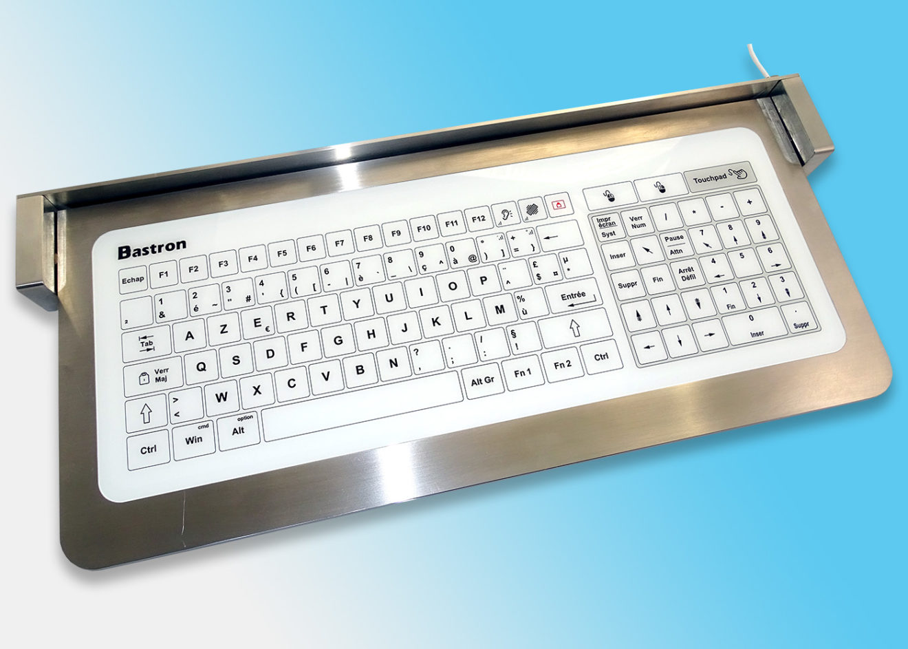 Clavier tactile rabattable : Bastron® B96 - Nicomed
