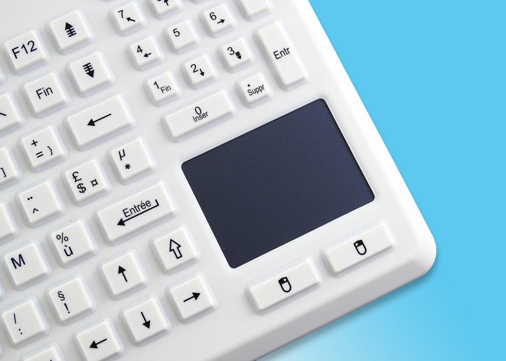Clavier lavable avec touchpad série InduProof Advanced - Nicomed