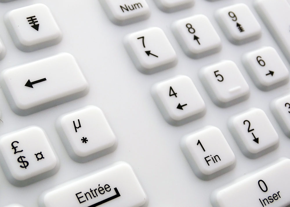 Clavier lavable silicone économique série InduProof® Smart - Nicomed