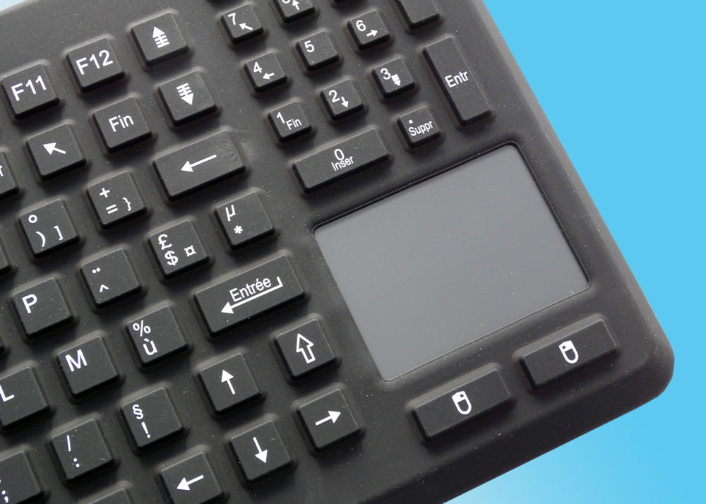 Clavier lavable avec touchpad série InduProof Advanced - Nicomed