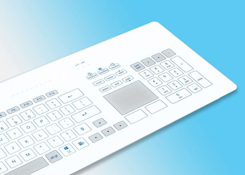 Clavier tactile intégrable en panneau 103 touches et touchpad - Nicomed